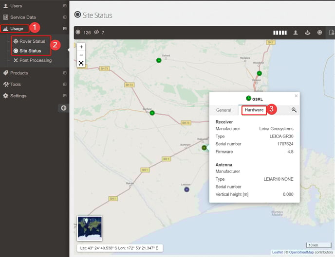 How to access serial numbers of reference stations in Smartfix